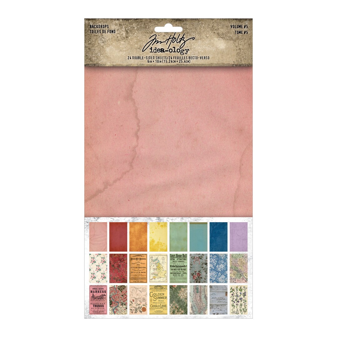 Tim Holtz Idea-ology Backdrops, Volume 5 TH94309 - Etsy