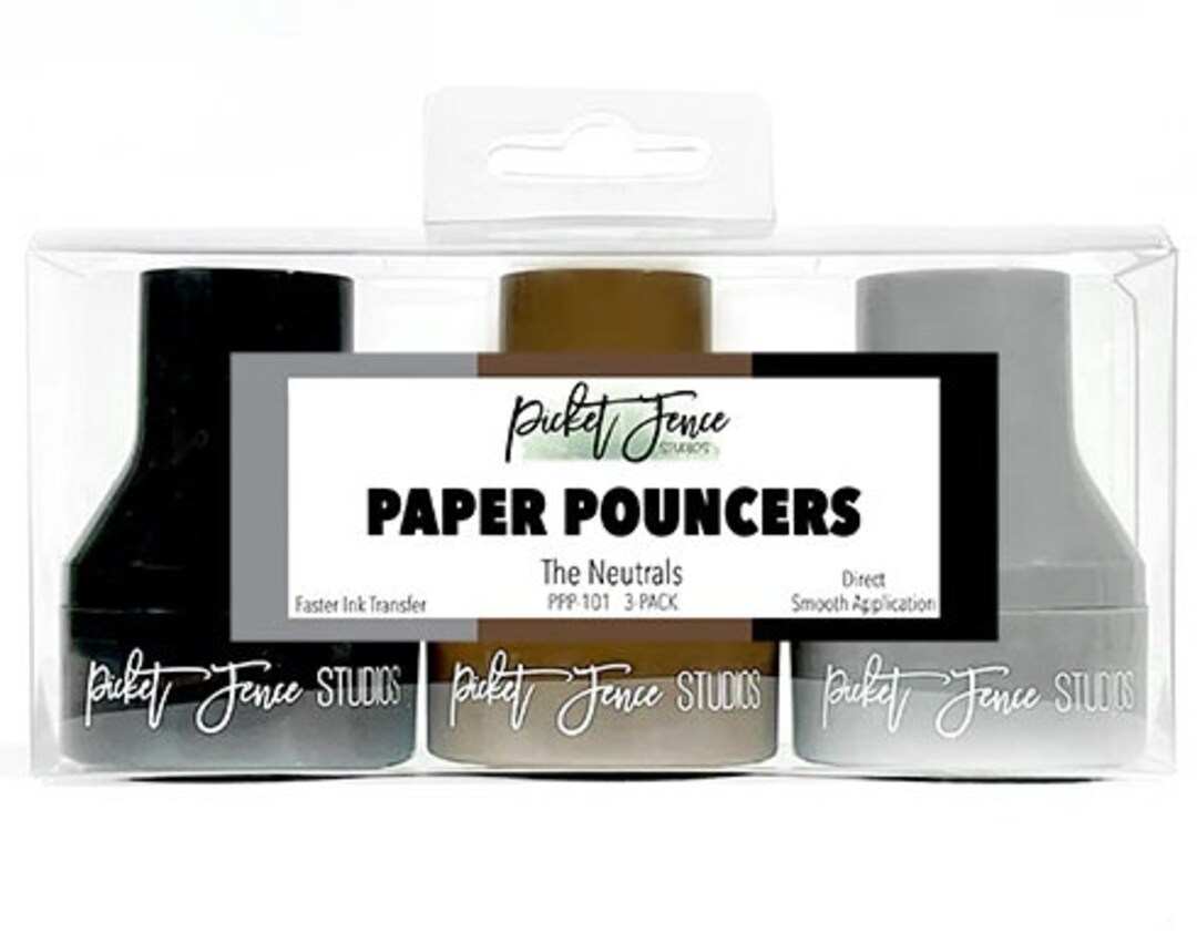 Picket Fence Paper Pouncers 3pk Neutrals PPP-101 - Etsy