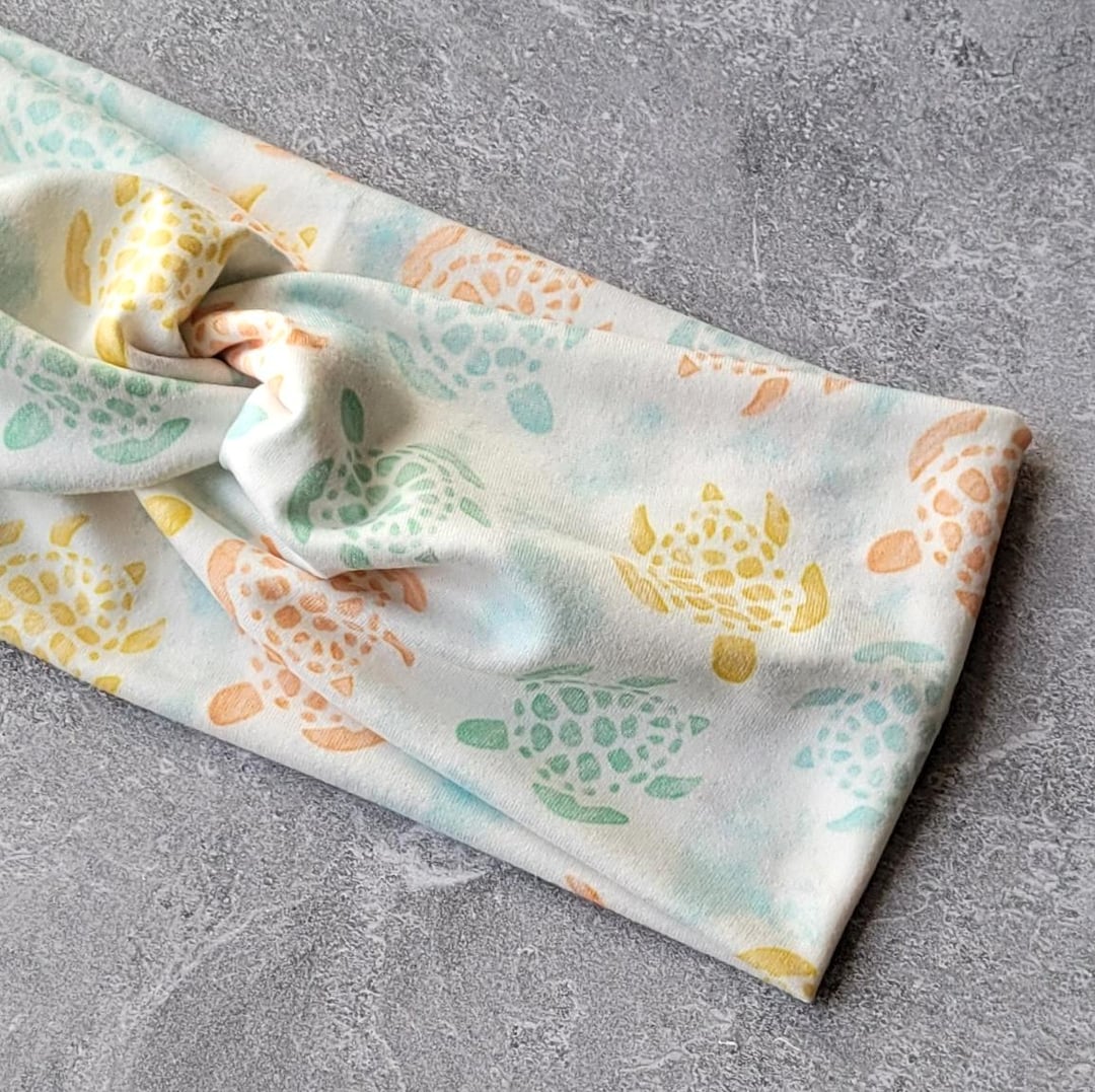 Soft Twist Sea Turtle Headband for Women and Girls, Stretchy ...