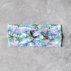 Soft Stretchy Palm Tree Headband for Women and Girls, Twist Knot Style ...