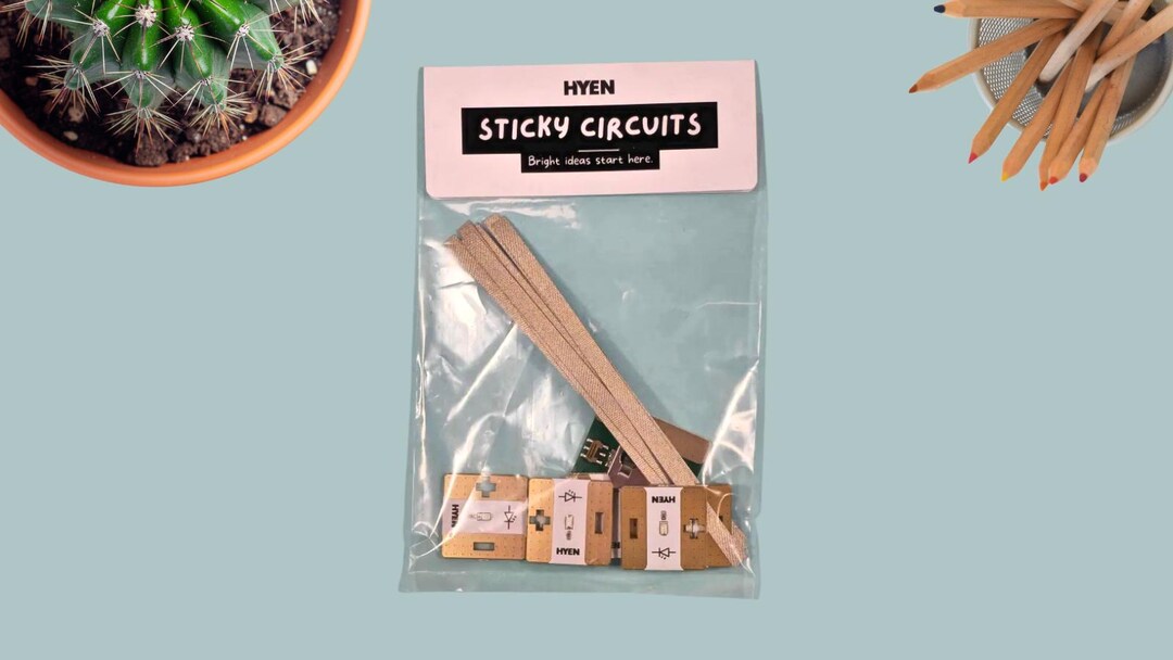 Sticky Circuits Paper Craft Kit | STEM Electronics DIY Project With LED ...