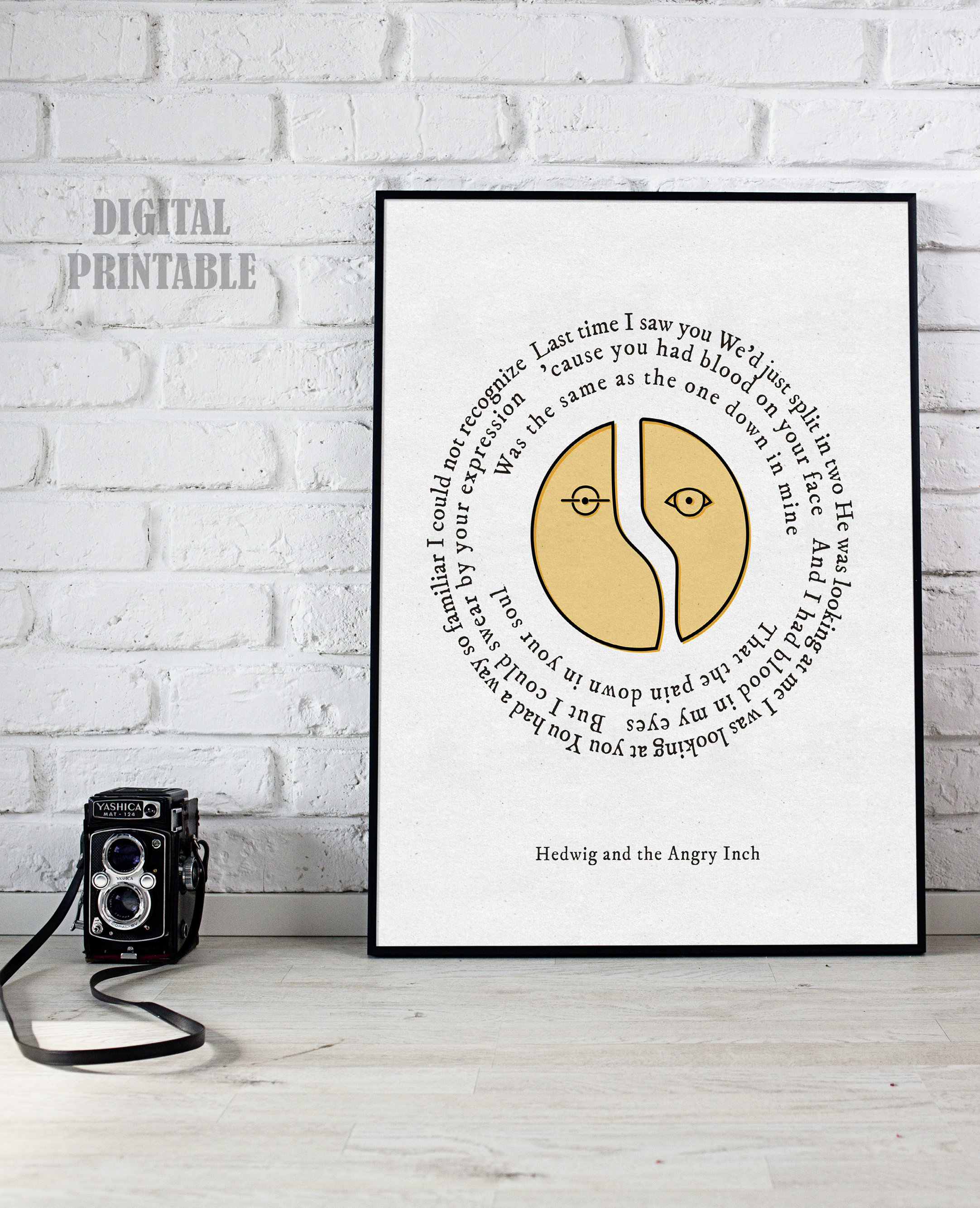 Hedwig and the Angry Inch Theatre Print, Instant Download, Musical ...