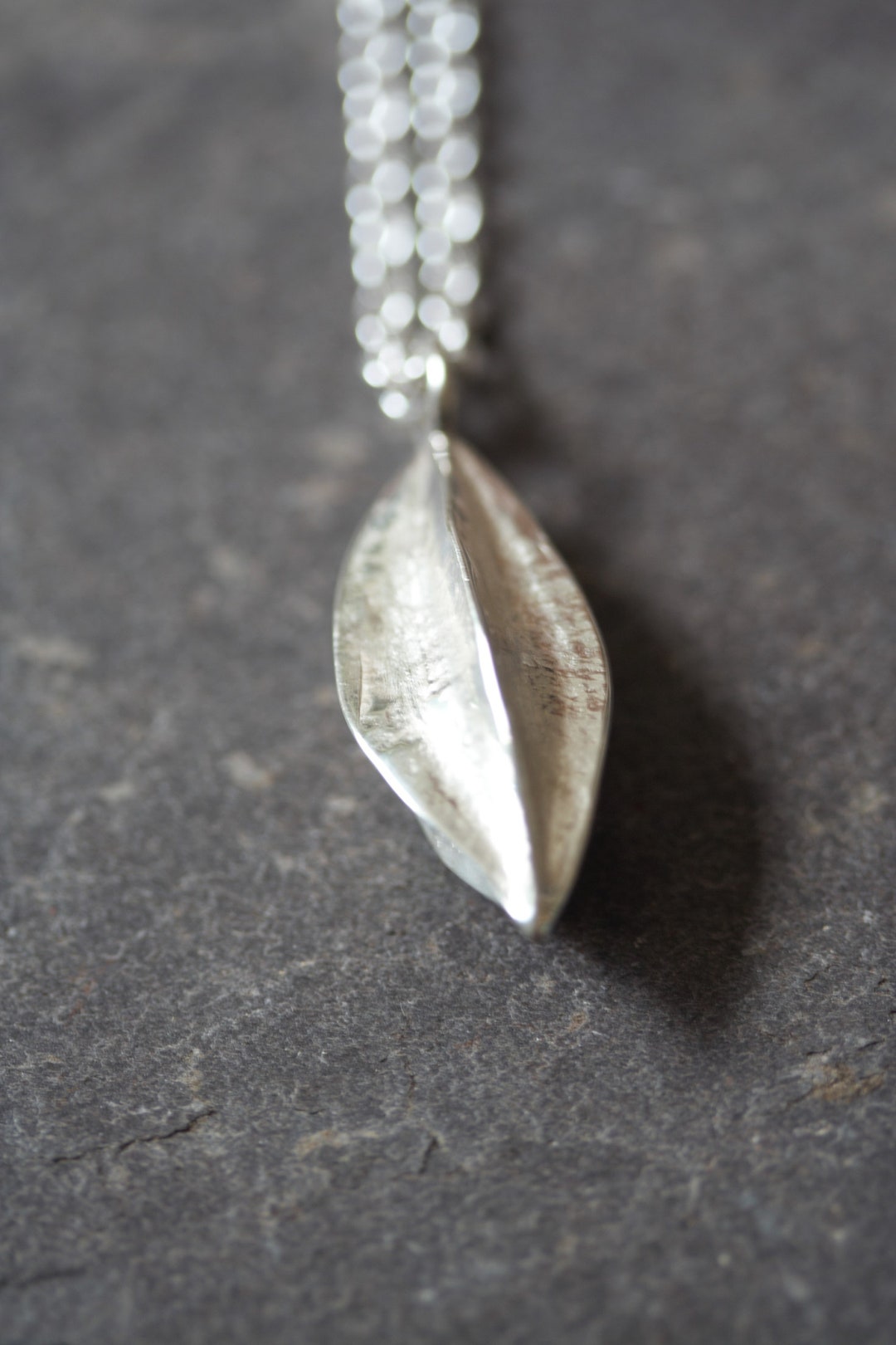 Large Seed Pod Necklace Silver Pod Necklace Sororoca Seed - Etsy