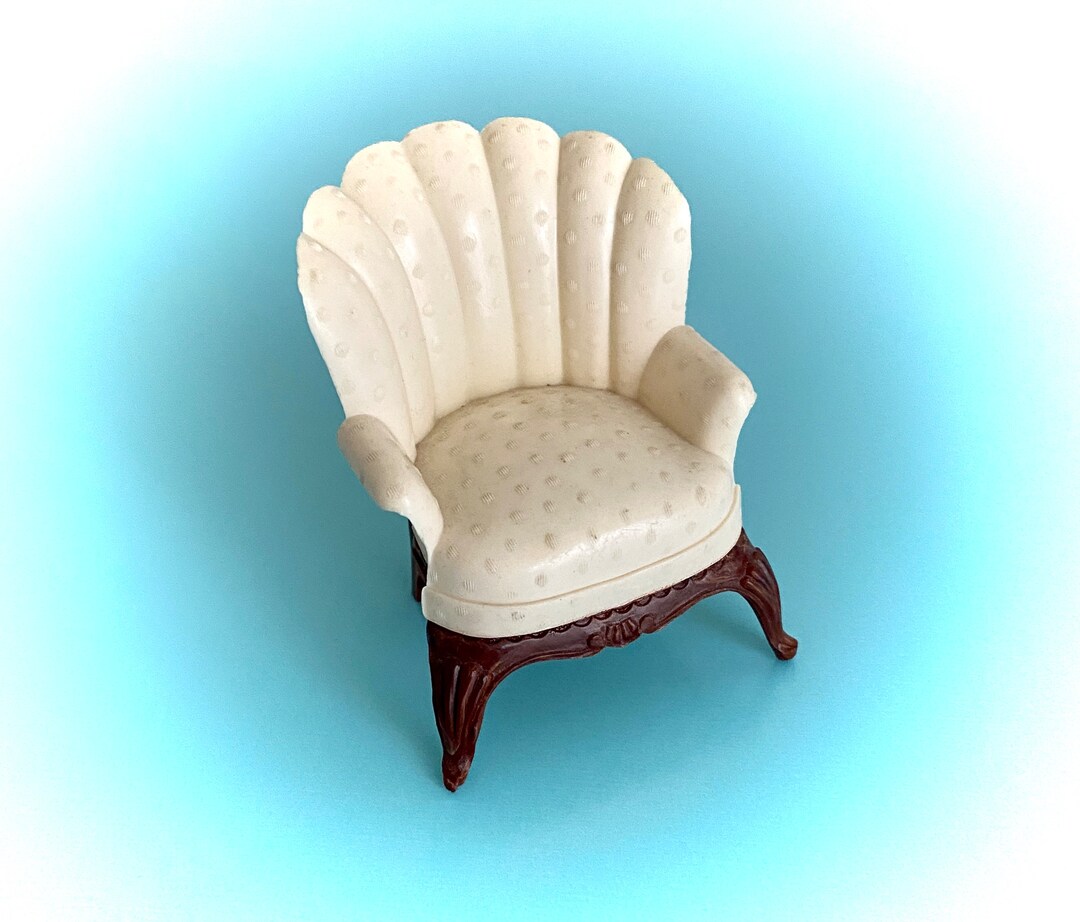 1950s Renwall Dollhouse Wingback Chair White Adorable - Etsy