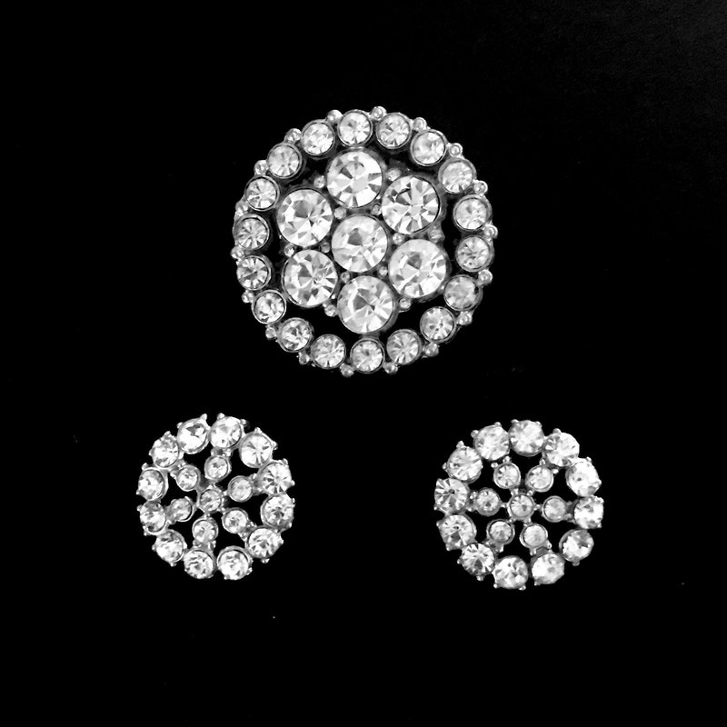 Rhinestone Button - Etsy