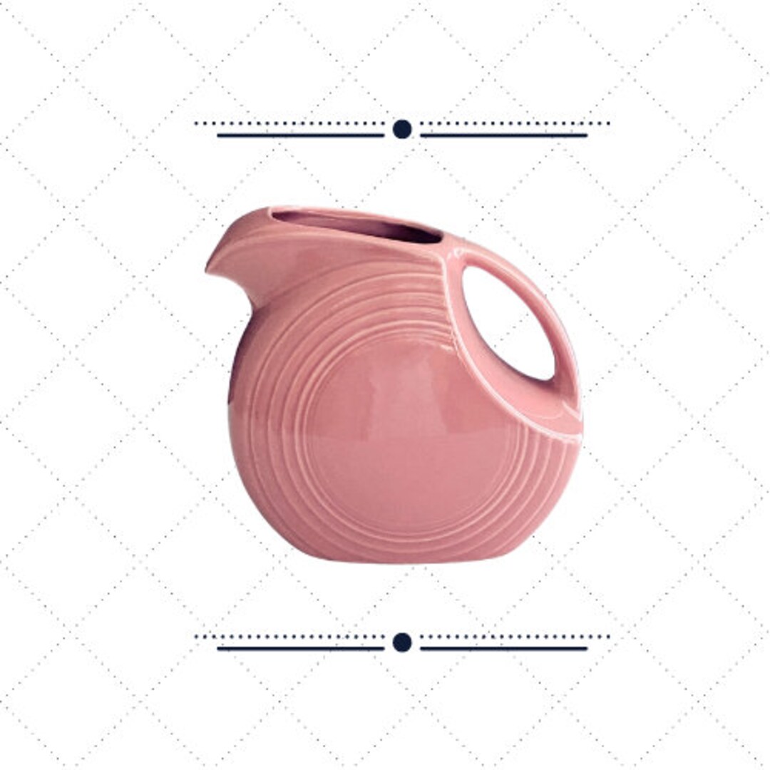 1950s Rose FIESTAWARE Pitcher Vintage Disc Pitcher Collectible ...