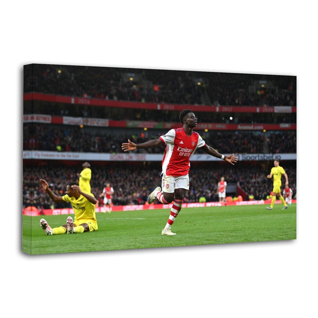 Bukayo Saka Canvas Print: Arsenal, England Football Art - Etsy