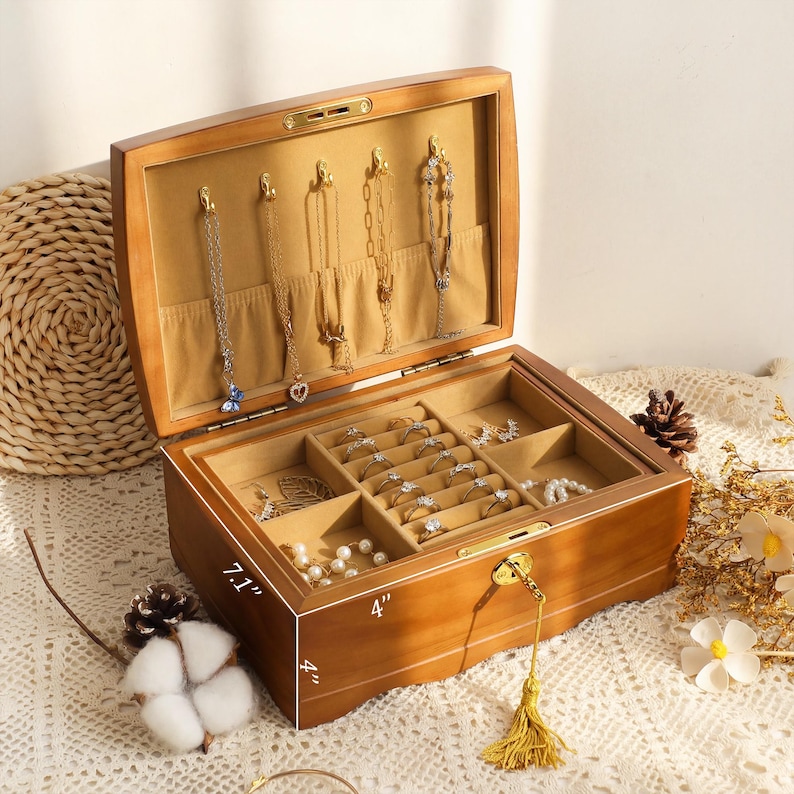 Anniversary Gift for Her, Mom, Grandma, Wooden Memory Box, Custom ...