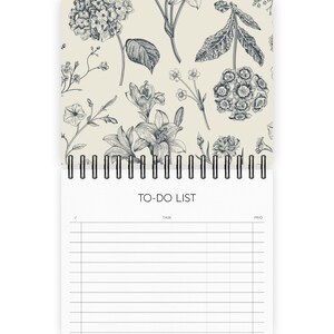 To-do List A5 Nature Pattern Nr. 2 60 Pages Flowers - Etsy