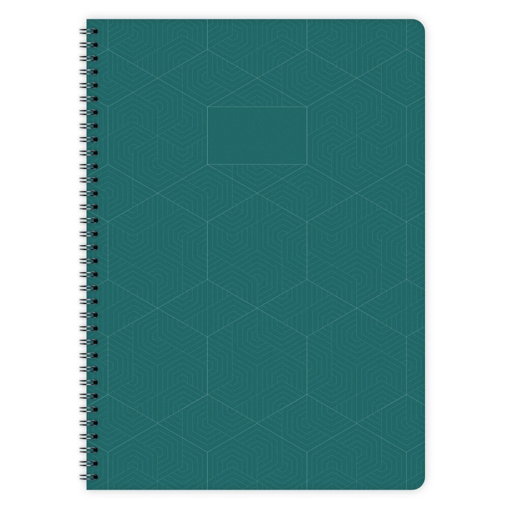 Notizblock A4 Geometric Nr. 3 Atoll-Grün Notizbuch | Etsy
