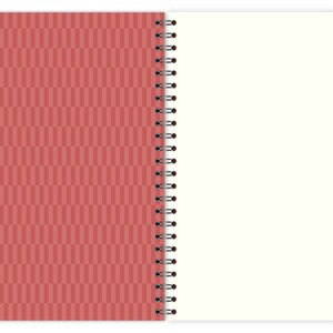 Notebook A5 - Red Pattern - Etsy