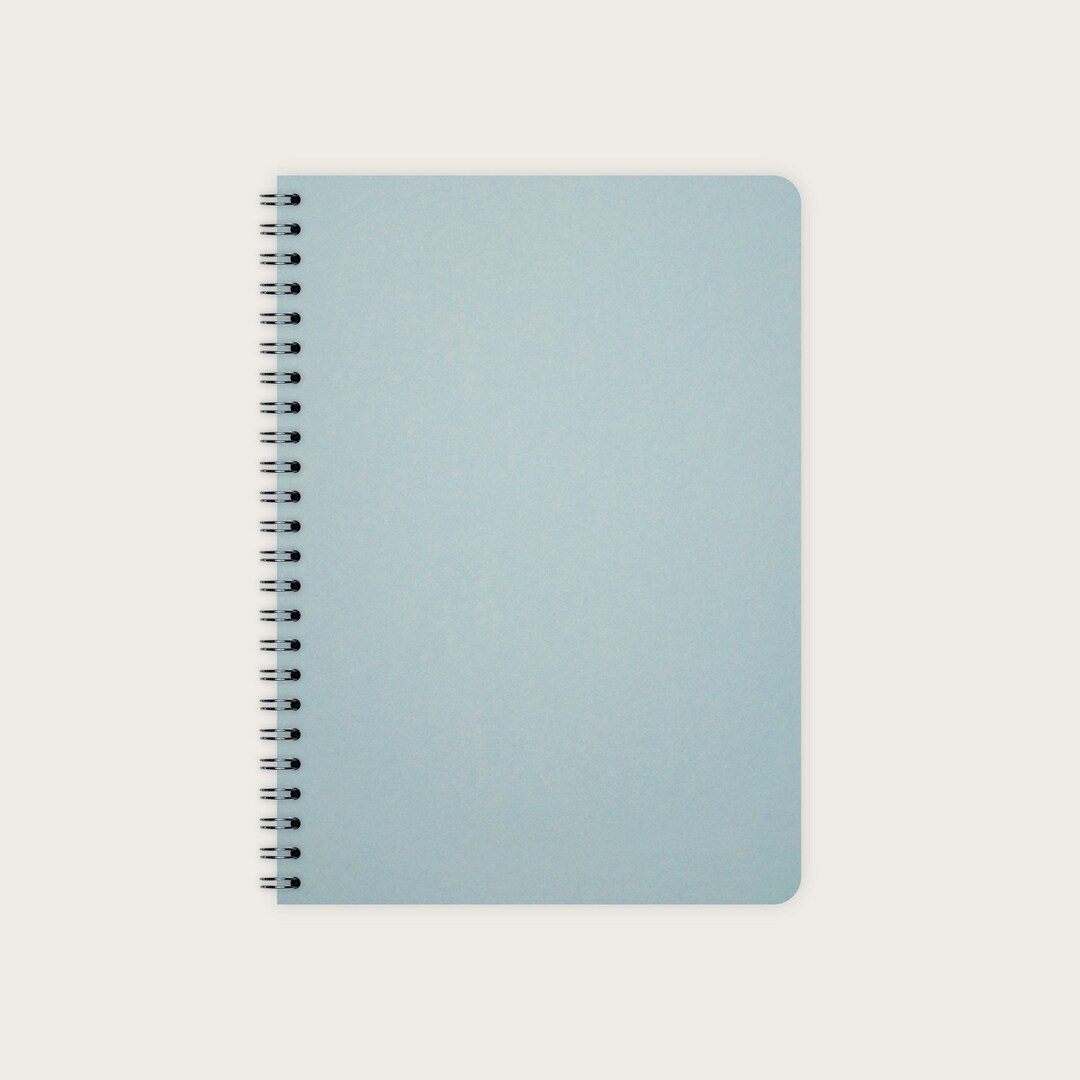 Notebook DIN A5 - Color Light Blue - Etsy
