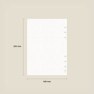 Inserts A5 Dot Grid Paper 5mm Grid Filofax Websters Pages Kikki K Dots ...