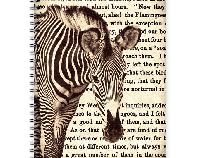 Notebook A5 - Zebra Typo - Etsy