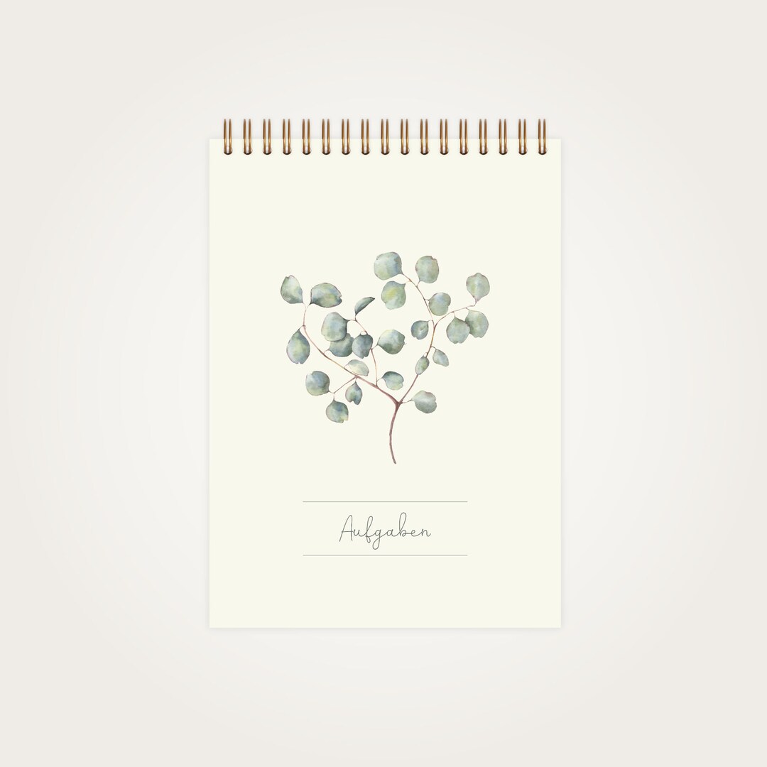To-Do Liste Eukalyptus A5 | 50 Blatt | Botanical | Termine Todo - Etsy.de