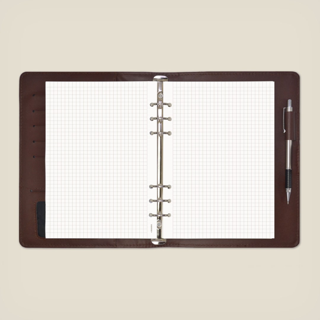 Inserts A5 Graph Paper 5mm Grid Filofax Websters Pages - Etsy