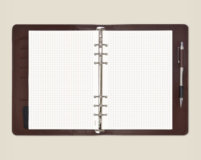 Inserts A5 Graph Paper 5mm Grid Filofax Websters Pages - Etsy