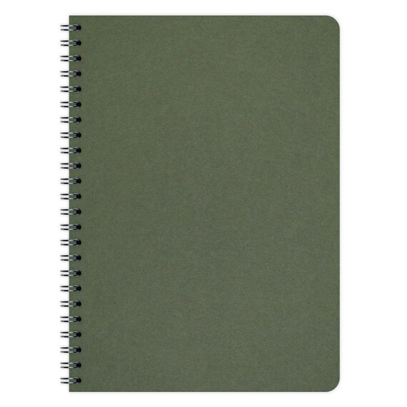 Notebook DIN A5 Color Forest Green | Etsy