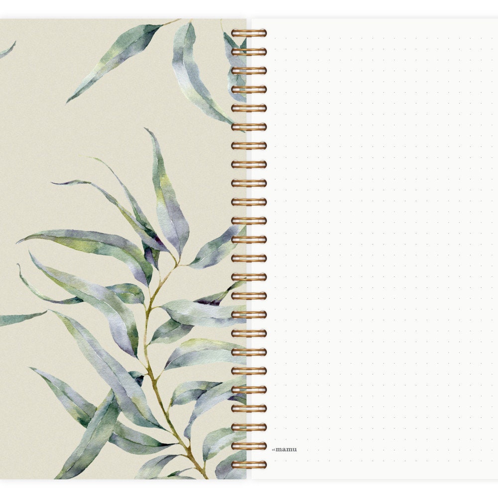 Notebook A5 Wild Leaves Print | Etsy