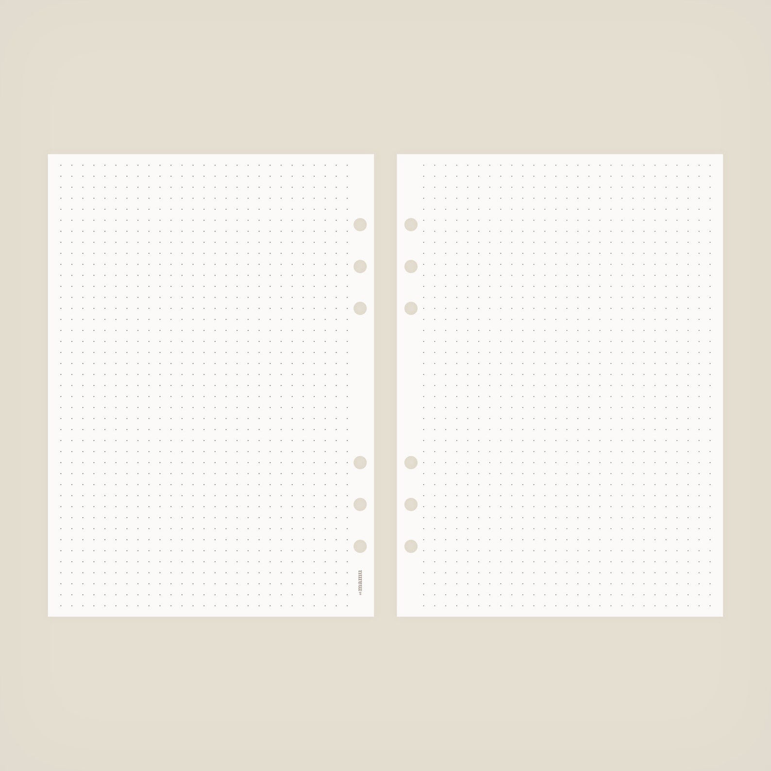 Inserts A5 dot grid paper 5mm grid filofax websters pages | Etsy