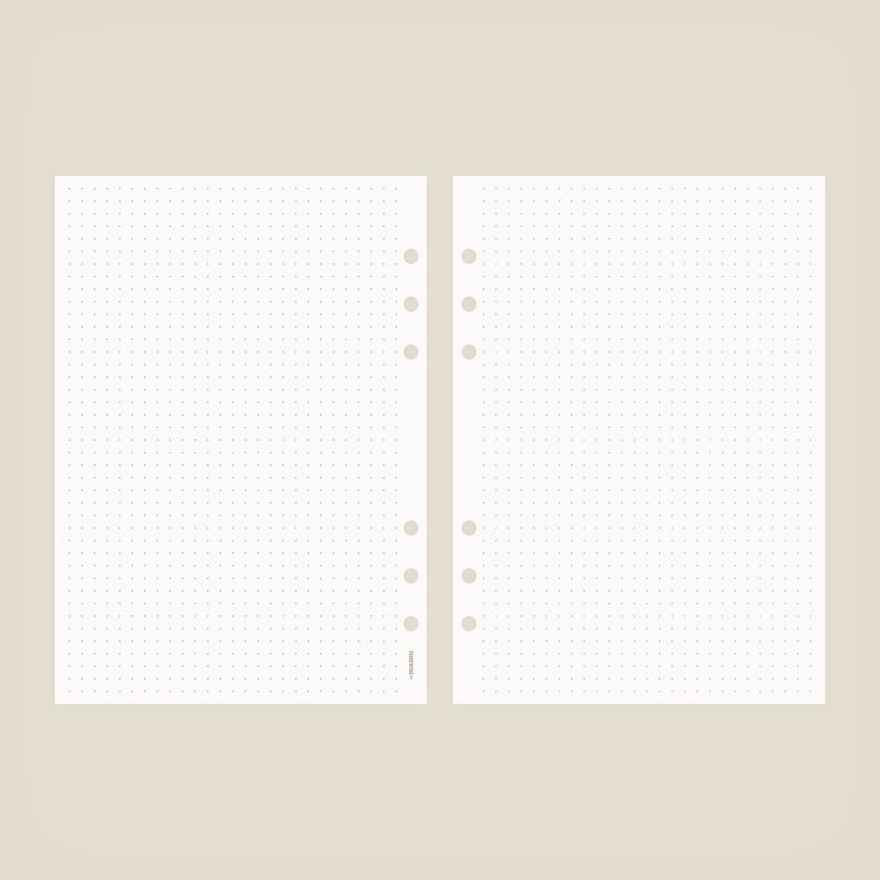 Inserts A5 Dot Grid Paper 5mm Grid Filofax Websters Pages - Etsy