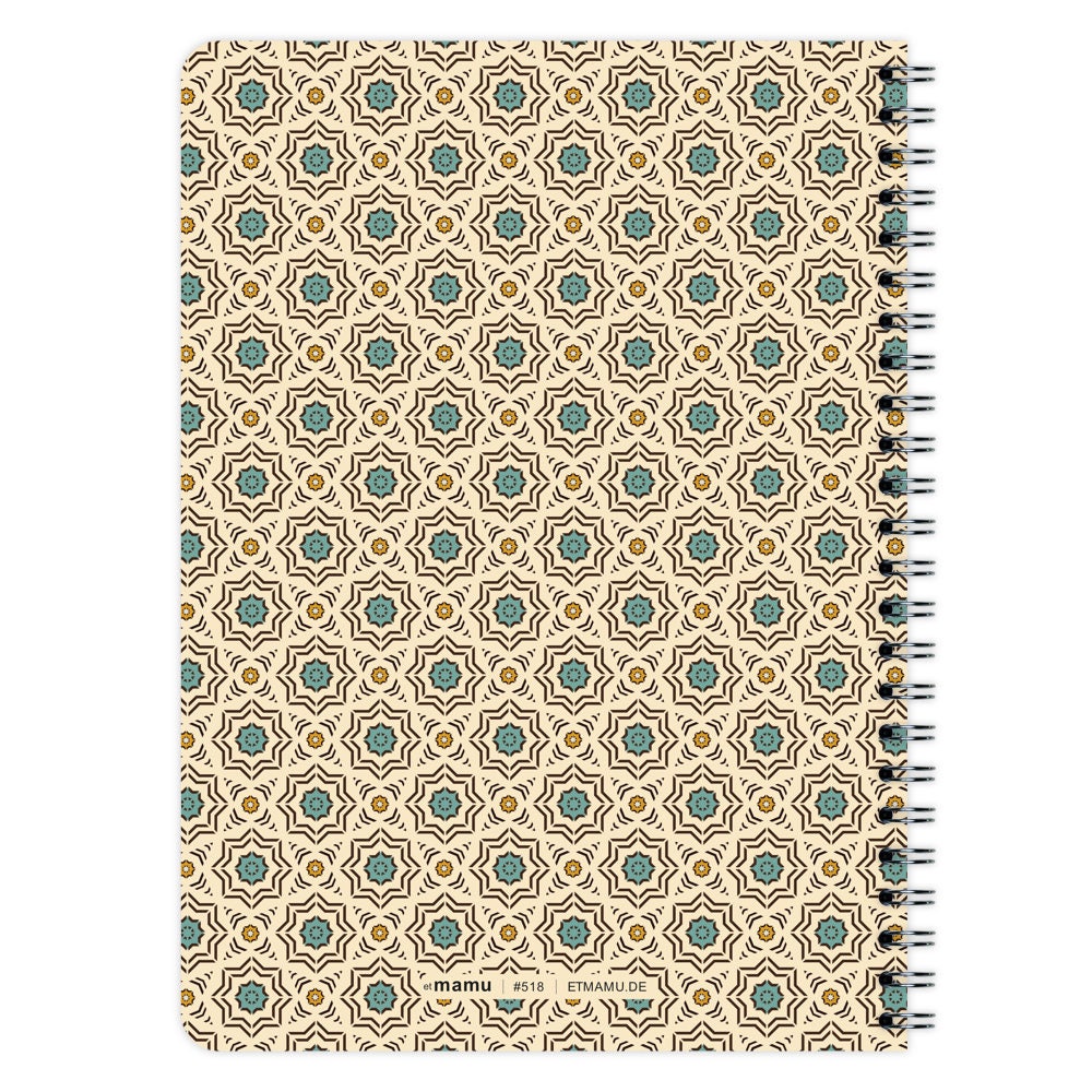 Notizblock A5 | Muster Marokko Nr. 1 | Notizbuch | Notizheft ...