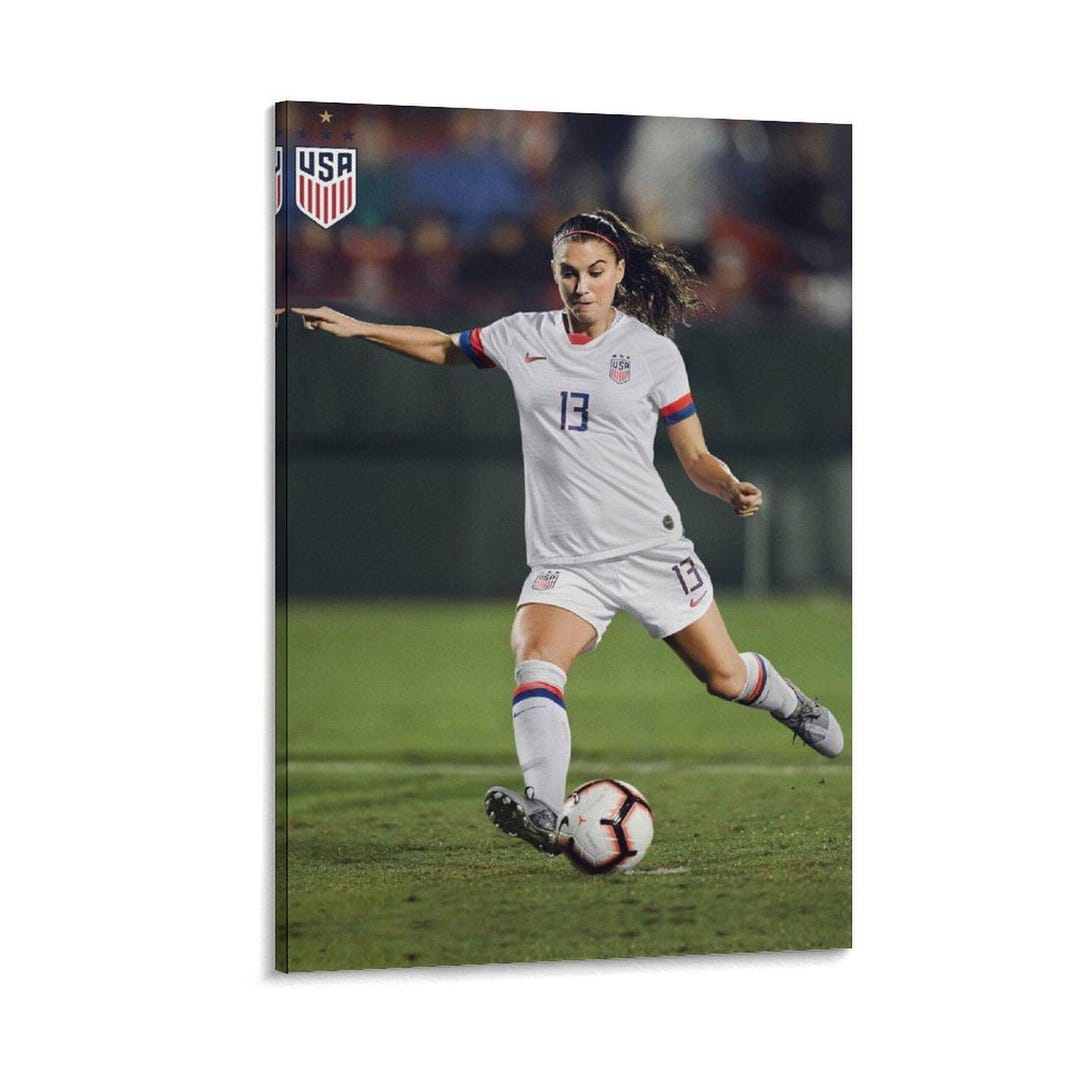 Alex Morgan US Women's Soccer World Cup Painting on Canvas Wall Art ...