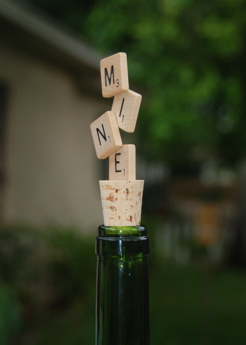 Scrabble Wine Bottle Stopper - Etsy