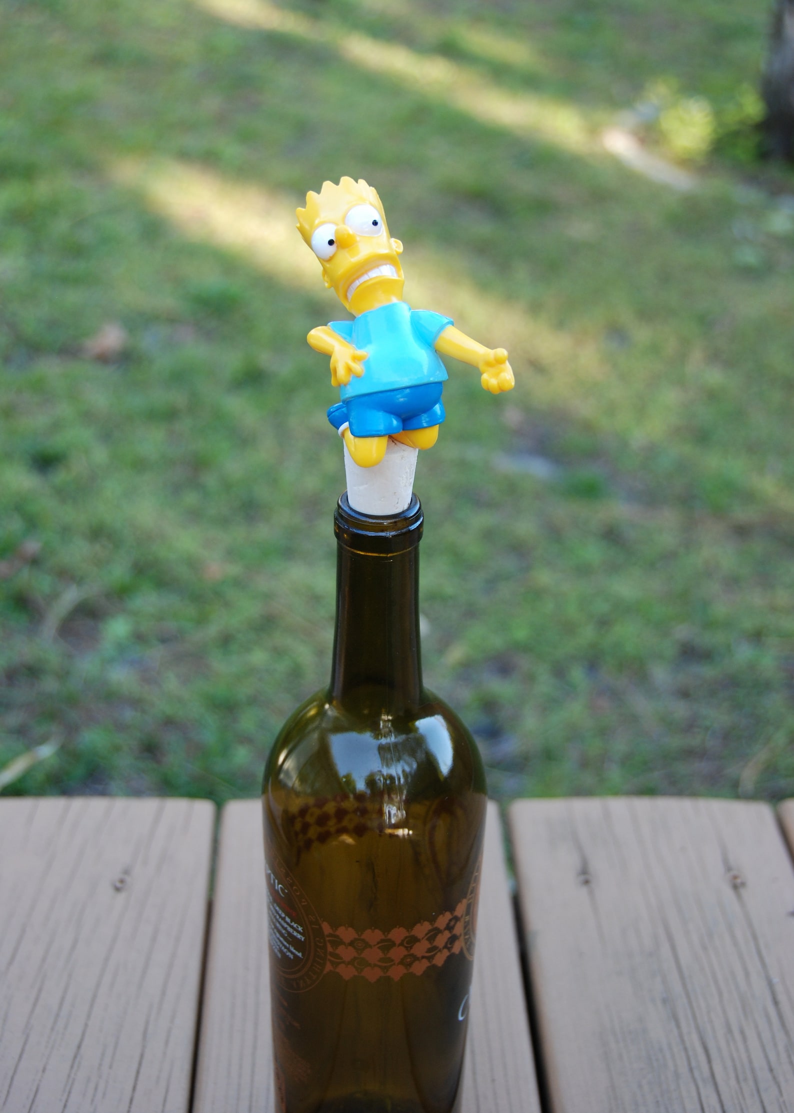 Bart Simpson Wine Bottle Stopper the Simpsons | Etsy