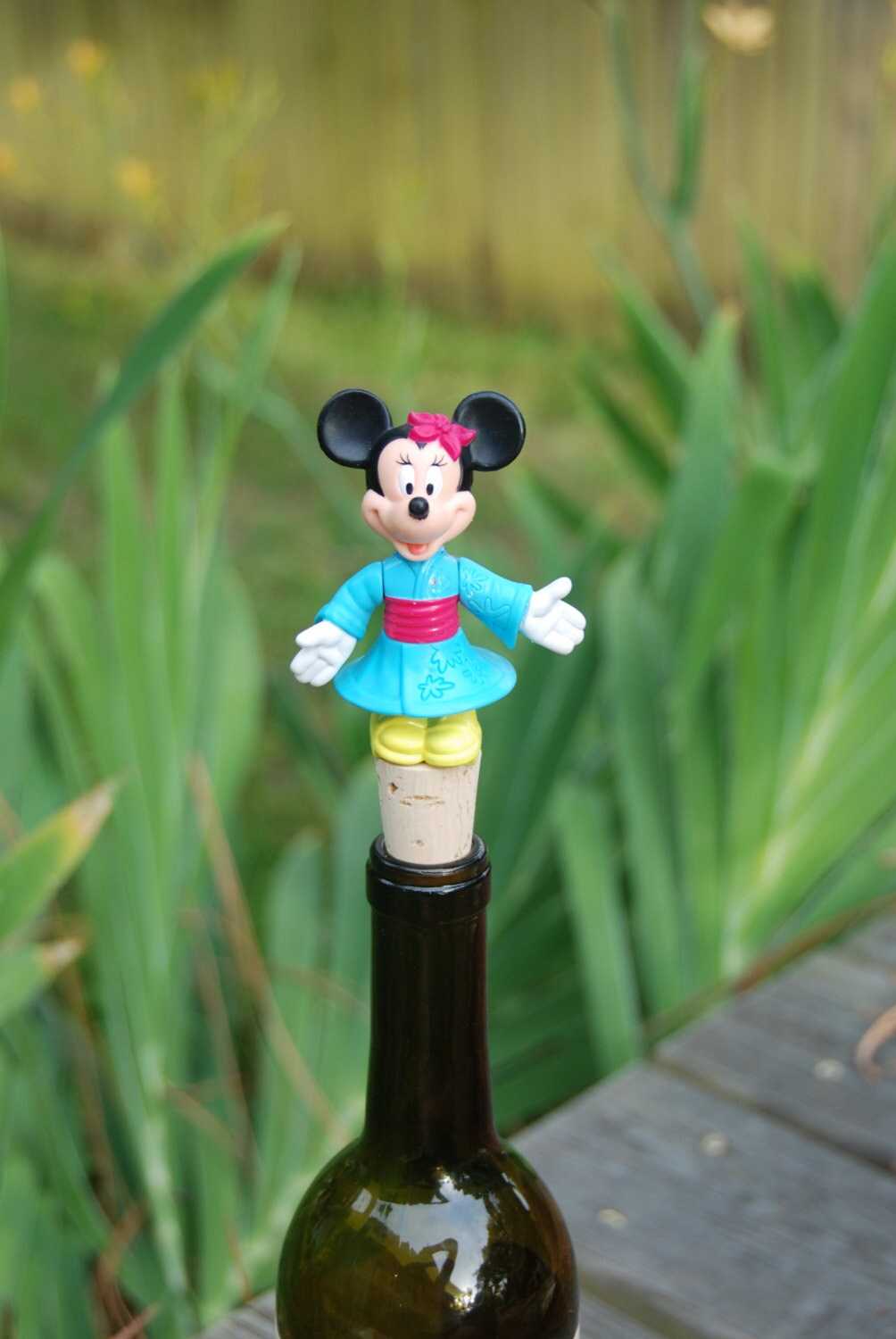 Minnie Mouse in Kimono Wine Bottle Stopper Disney Epcot Center | Etsy