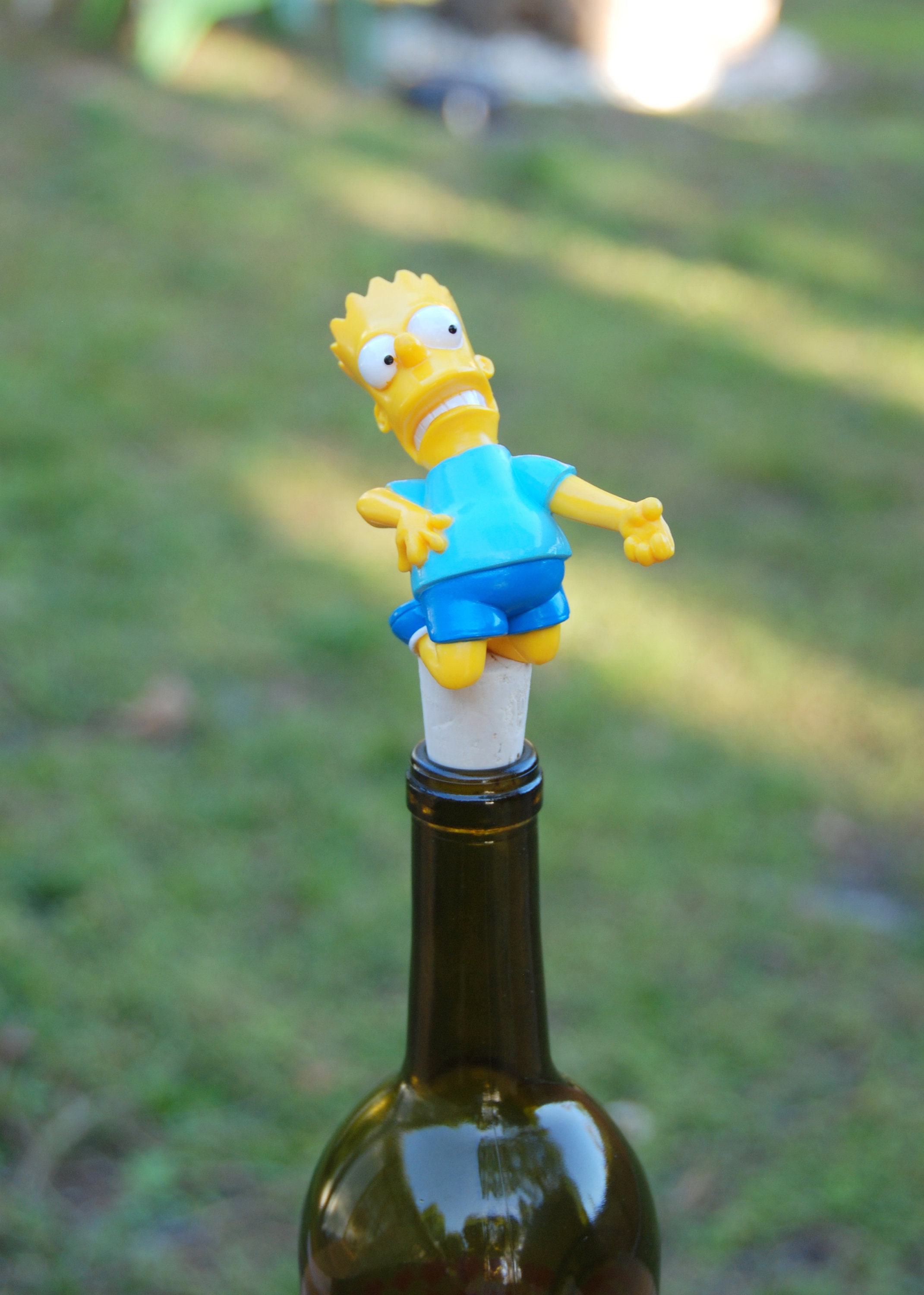 Bart Simpson Wine Bottle Stopper the Simpsons | Etsy
