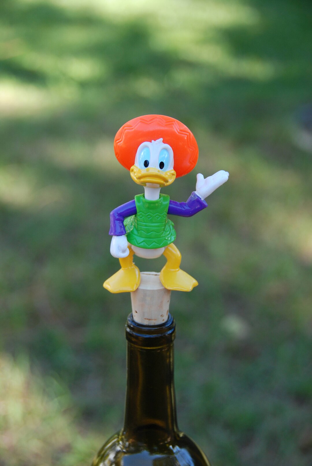 Donald Duck With Sombrero Wine Bottle Stopper Disney - Etsy