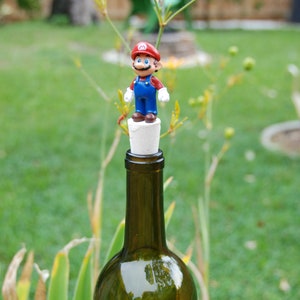 Mario Wine Bottle Stopper Super Mario Brothers - Etsy