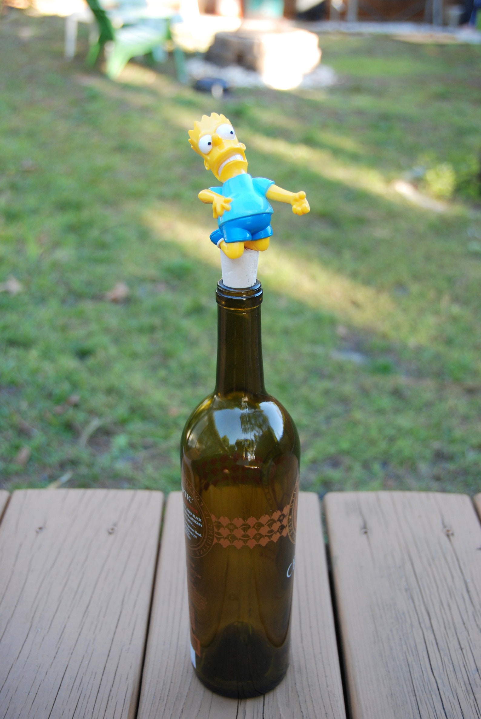 Bart Simpson Wine Bottle Stopper the Simpsons | Etsy