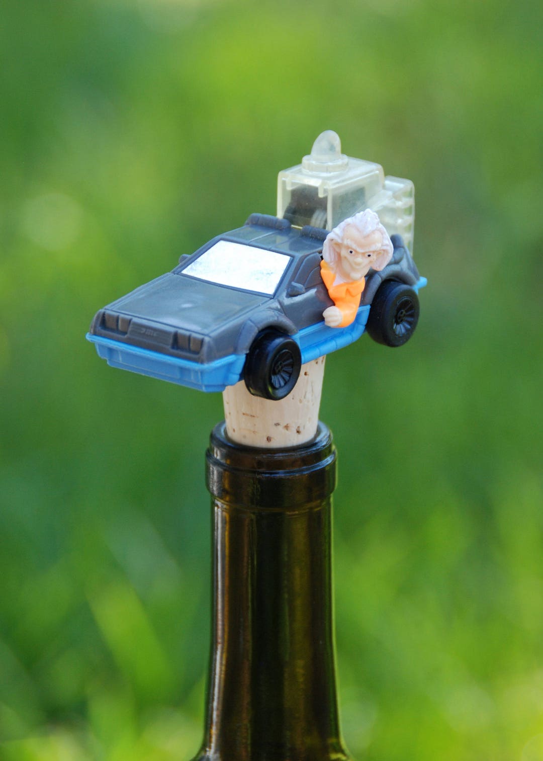 Doc Brown Delorean Wine Bottle Stopper: Back to the Future Gift - Etsy