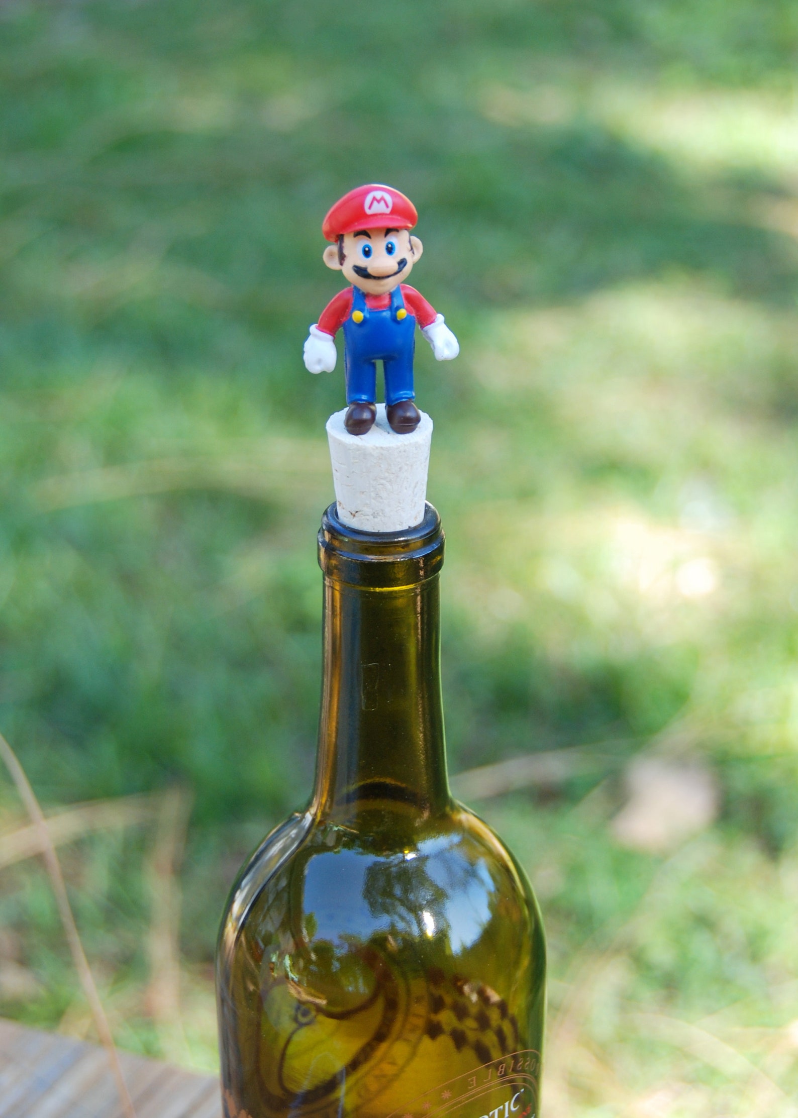 Mario Wine Bottle Stopper Super Mario Brothers - Etsy