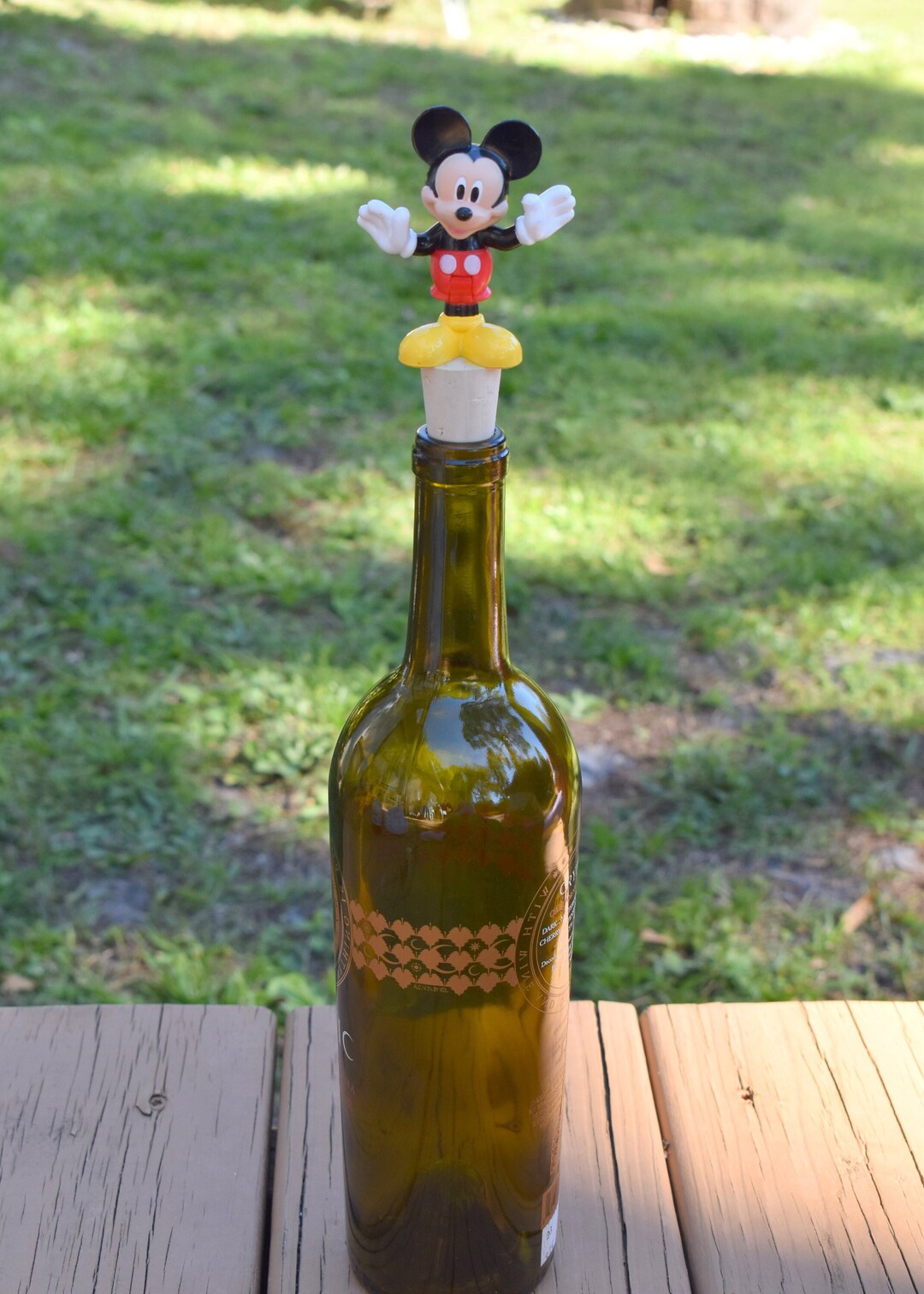 Mickey Mouse Wine Bottle Stopper Bendable - Etsy