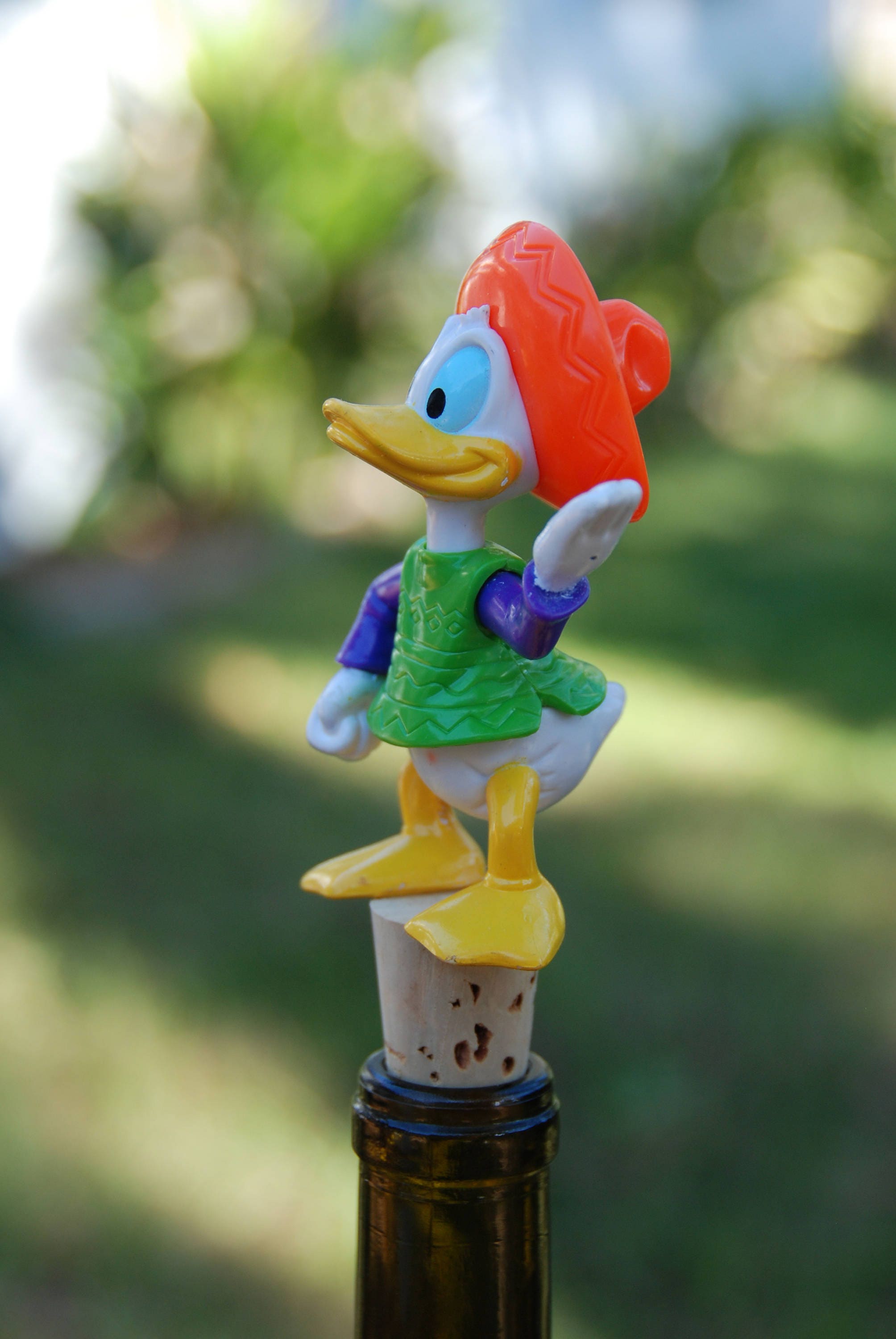 Donald Duck With Sombrero Wine Bottle Stopper Disney | Etsy
