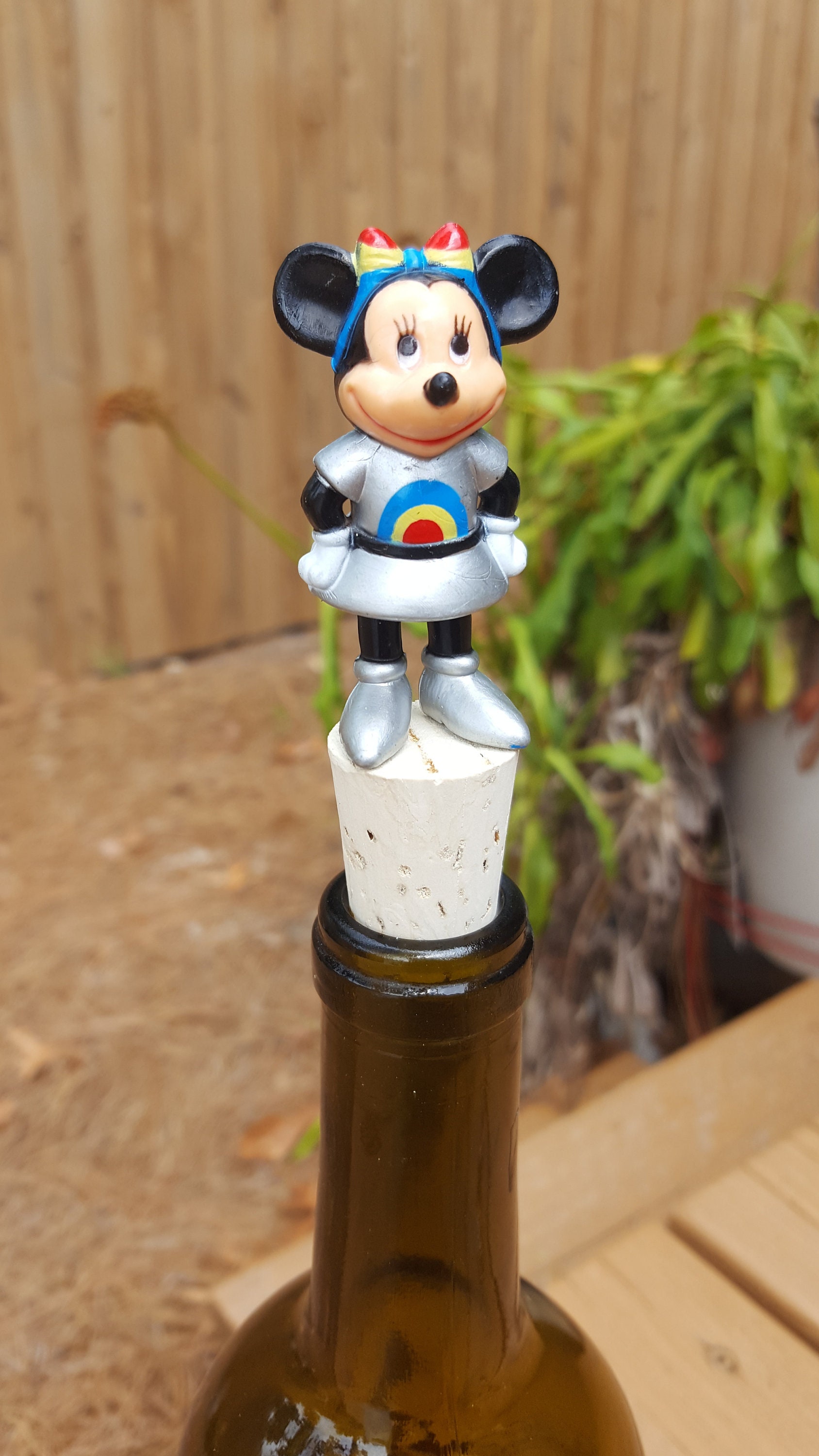 Mickey or Minnie Mouse Wine Bottle Stoppers Disney Astronauts | Etsy