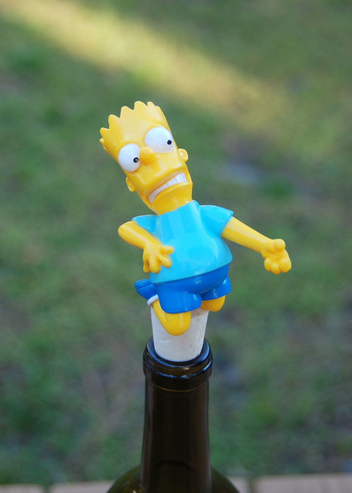 Bart Simpson Wine Bottle Stopper the Simpsons | Etsy
