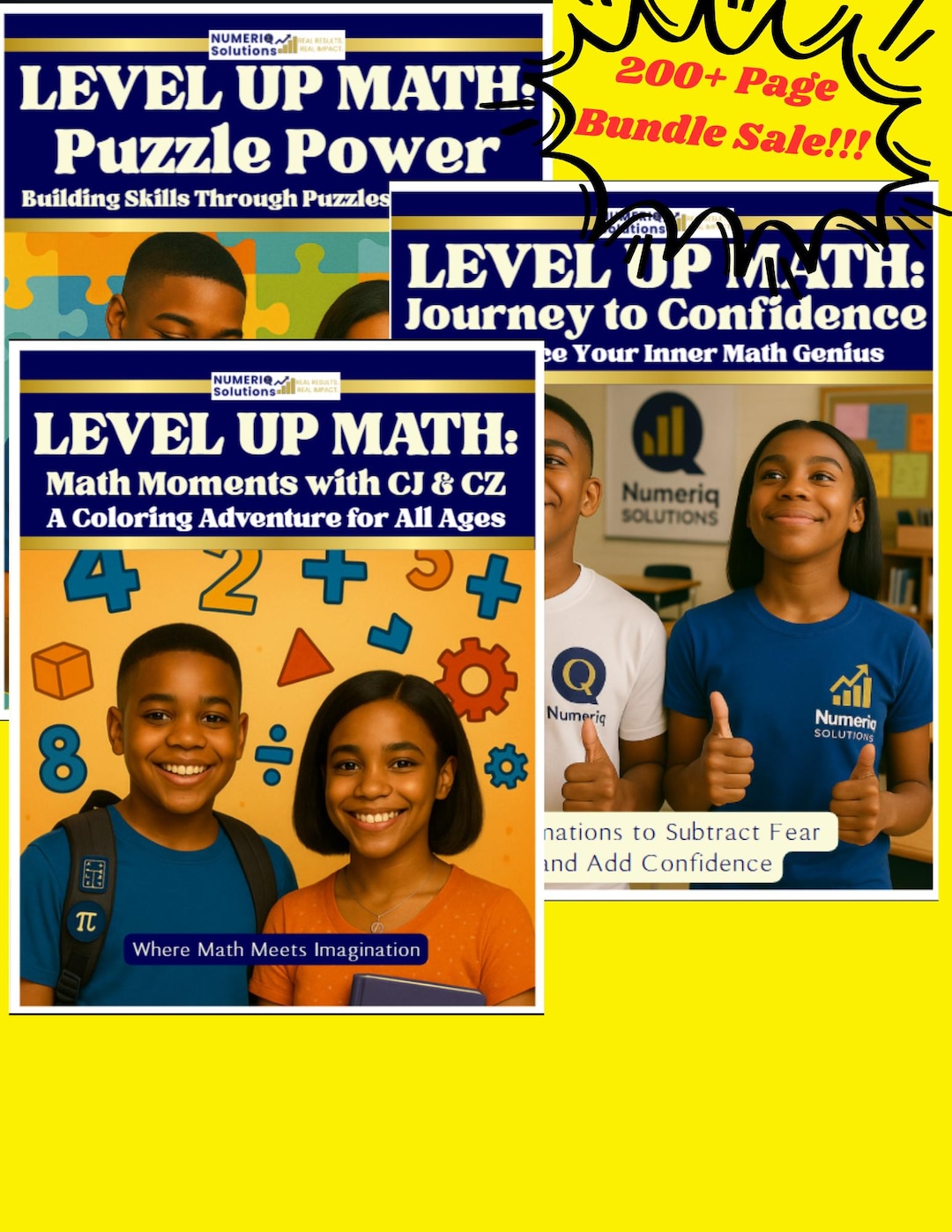 Level up Math Mega Bundle | Math Coloring & Puzzle Activity Books ...