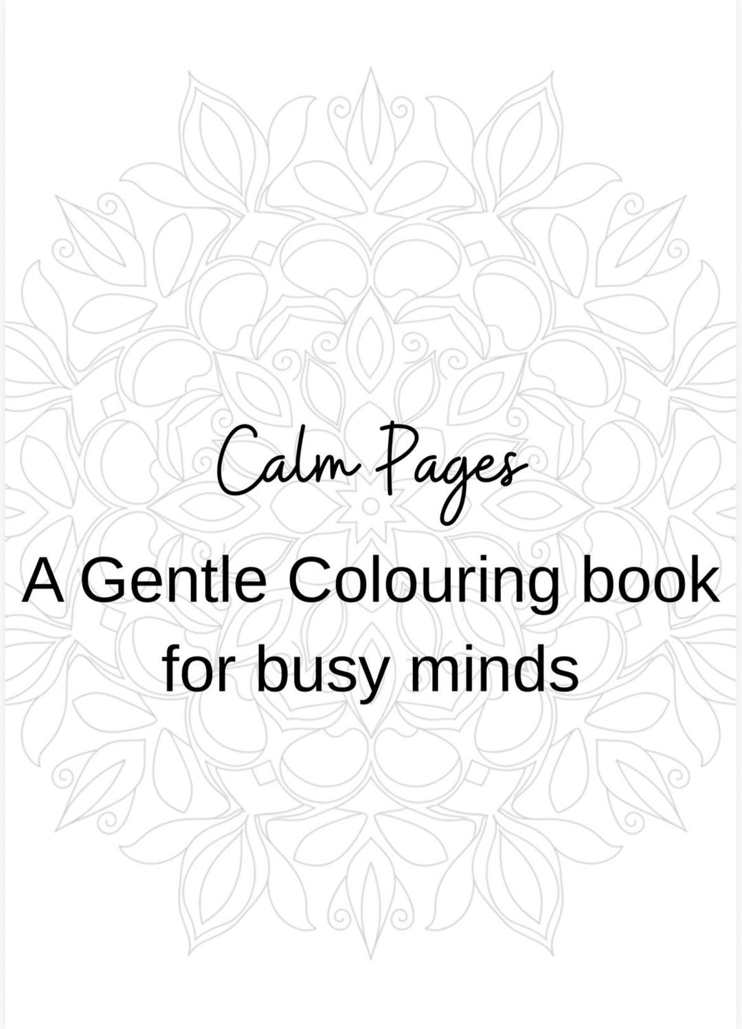 Calm Colouring Pages for Adults | Printable Stress Relief Colouring ...