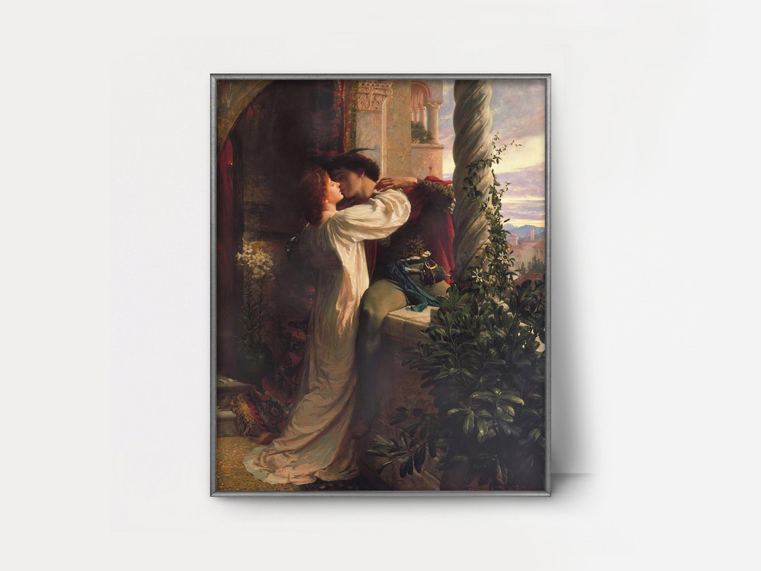 Romeo and Juliet Shakespeare Print - Medieval Romantic Painting ...