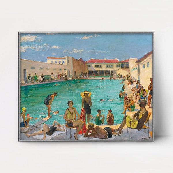 Pool Painting - Etsy