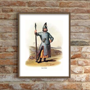PRINTABLE Macphee Clan Print - Vintage Scottish Wall Painting, Gift for ...