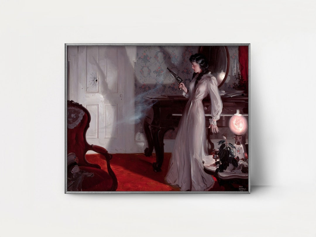 Shot in the Dark Tom Lovell Pulp Art Print Feminine Wall Art, Woman ...