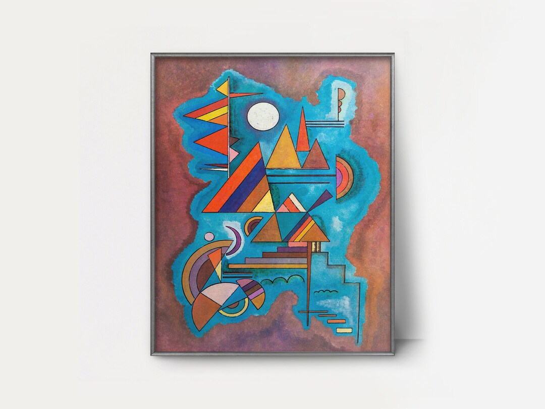 Standing Kandinsky Print PRINTABLE - Vintage Abstract Art Biomorphic ...