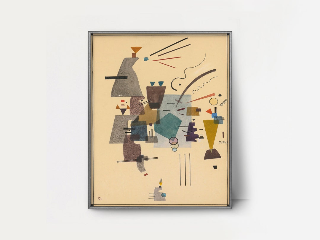 Warmed Cool Kandinsky Print PRINTABLE - Vintage Abstract Art Modern Art ...