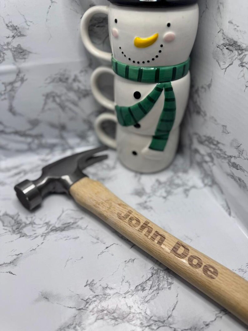 Custom Engraved Hammer | Personalized Wooden Handle Tool Gift - Etsy