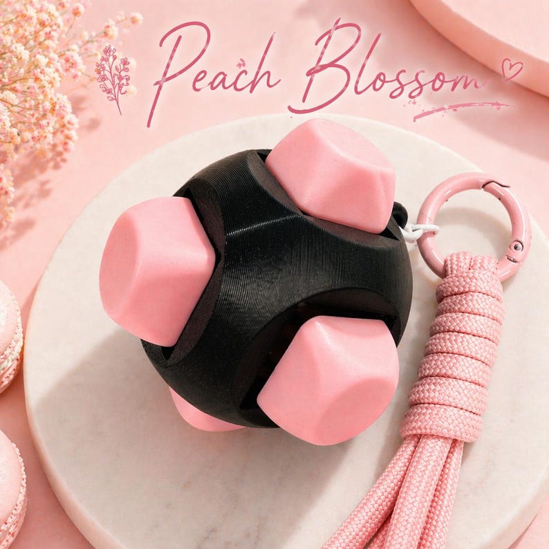 6 Key Fidget Clicker Cube, ASMR Desk Toy, Satisfying Click Keychain ...